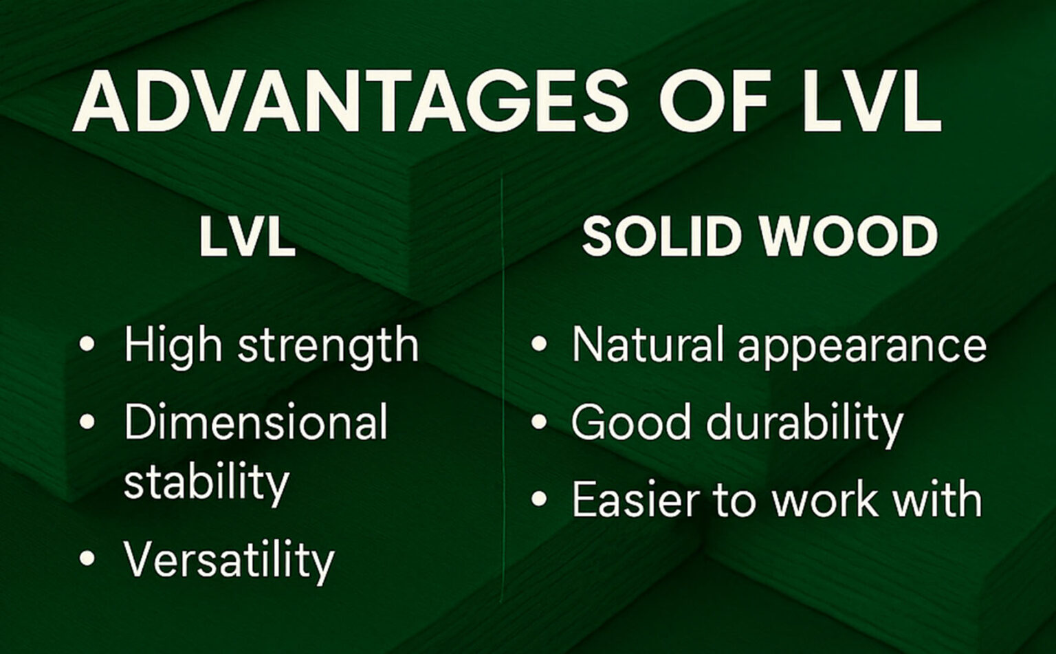 Why LVL Is Replacing Solid Wood in Modern Projects - FOMEX GREENWOOD